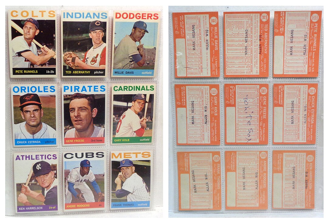 1964 Topps Baseball Cards Lot of 9 Different - LOT #4 - See Description ...