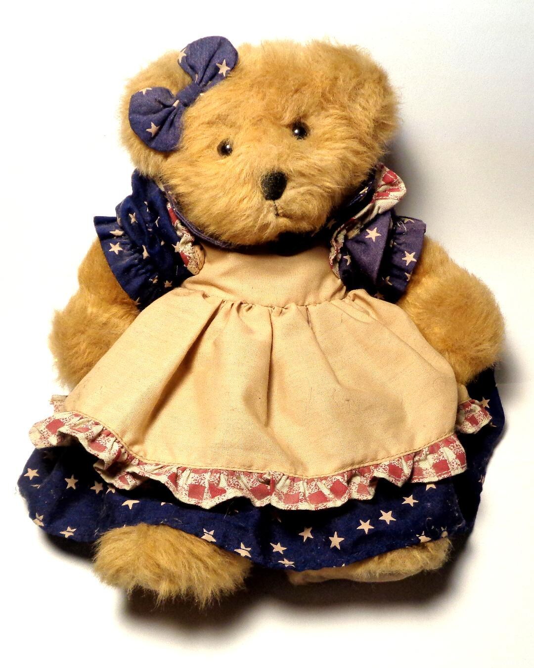 Russ Bernie Bear "amelia" Patriotic Bear - Approx 10 Inches - Very Good ...