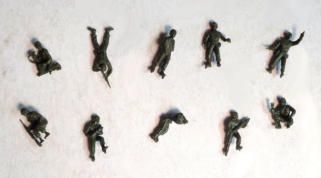 ROCO 1/87 HO Scale Military Soldiers US Army Group of 10 Different Lot ...