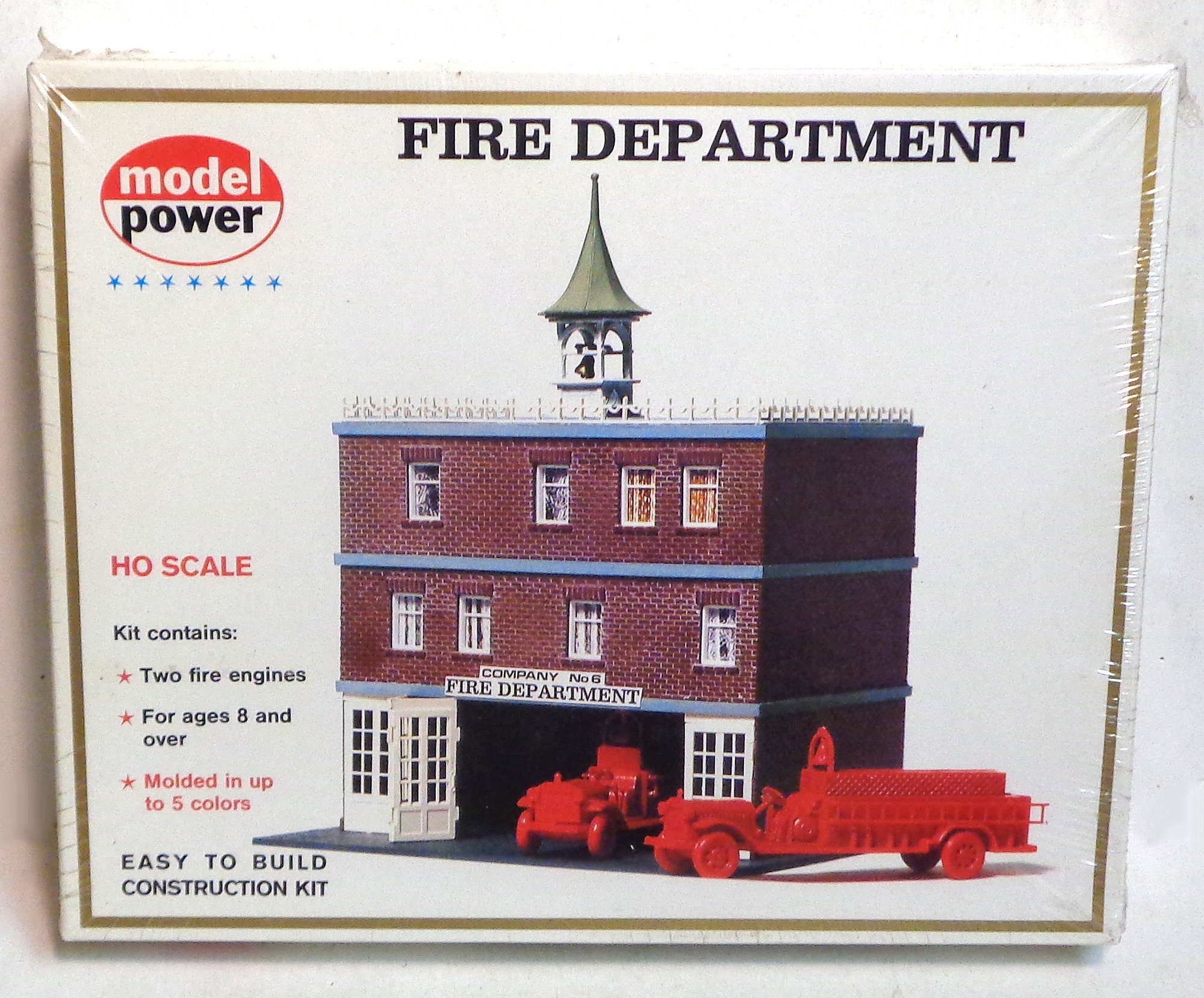 HO Scale Train Building KIT Model Power Fire Department NEW in Box - Etsy