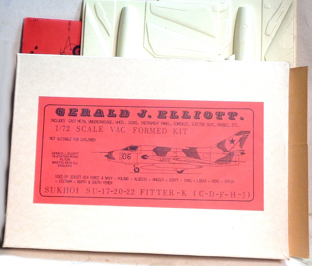 1/72 Model Aircraft Vacuform Complete Kit-gerald J Elliott - Sukhoi SU-17-20-22 Fitter K -please ...