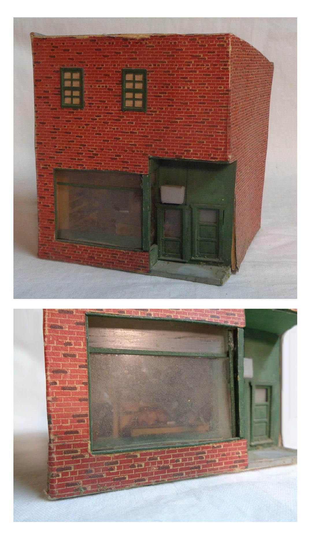 HO Scale Scratch Build - Train Shop With Interior - Poor Condition but ...