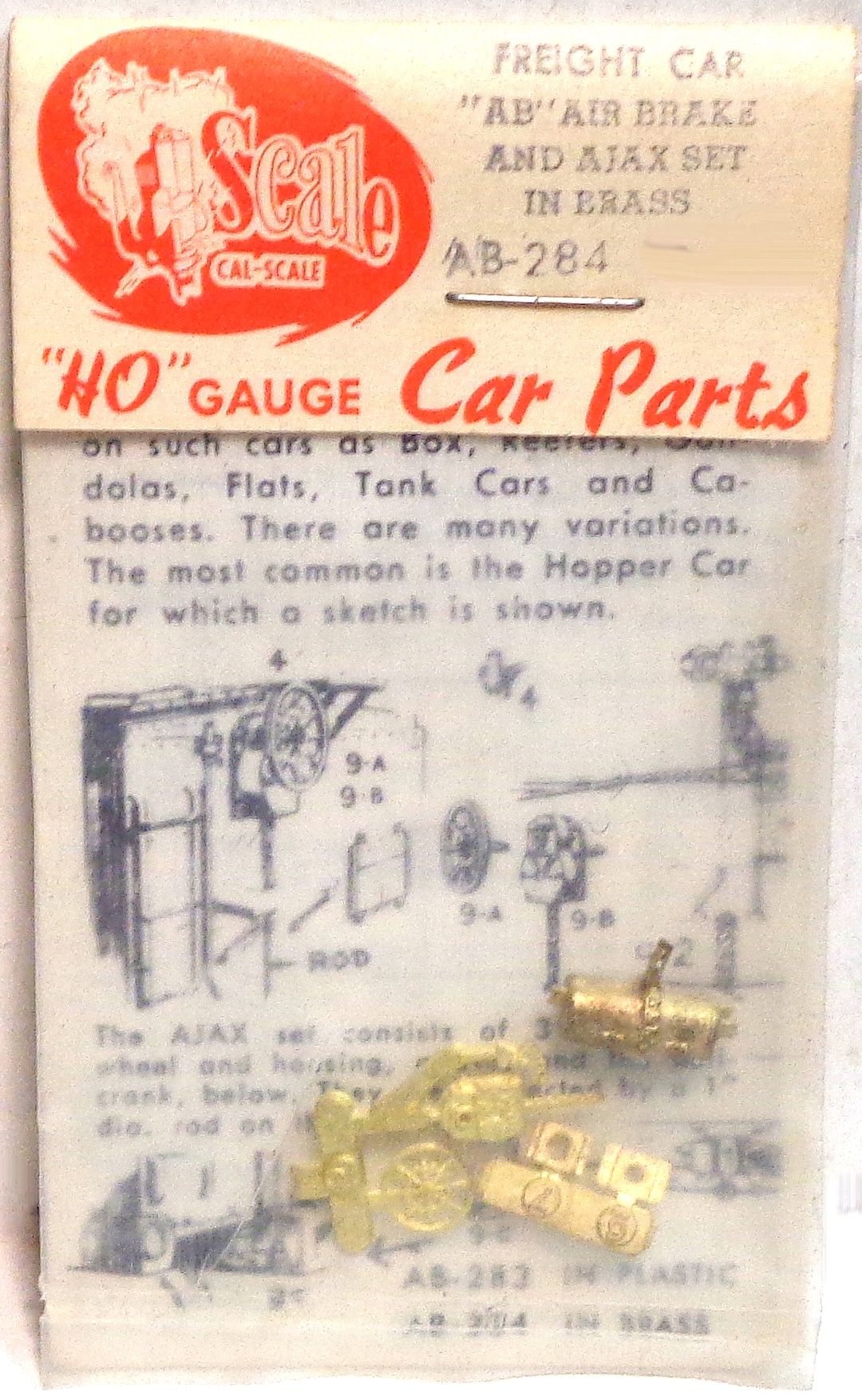 Ho Scale Cal-scale Brass Freight Car AB Air Brake & Ajax Set - NEW in ...