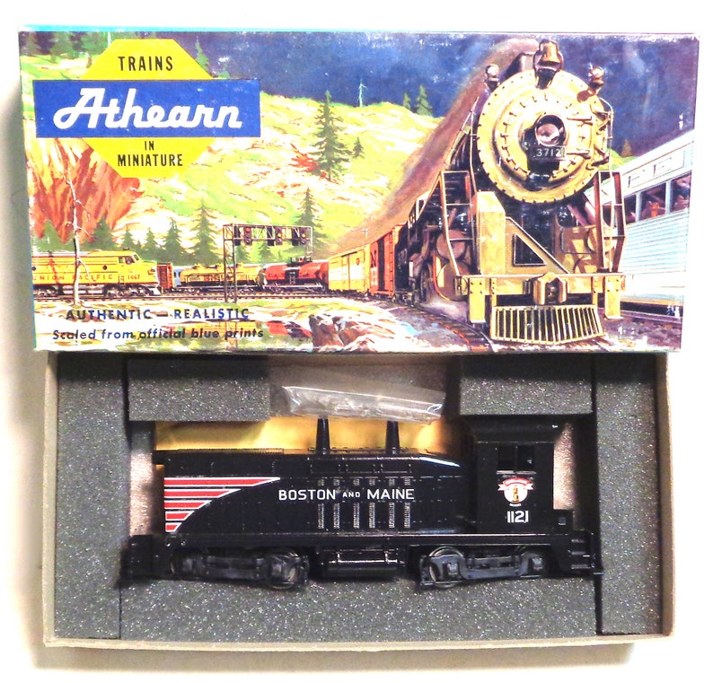 HO Athearn SW-1500 Diesel Powered Engine - "boston & Maine" 1121 - New ...