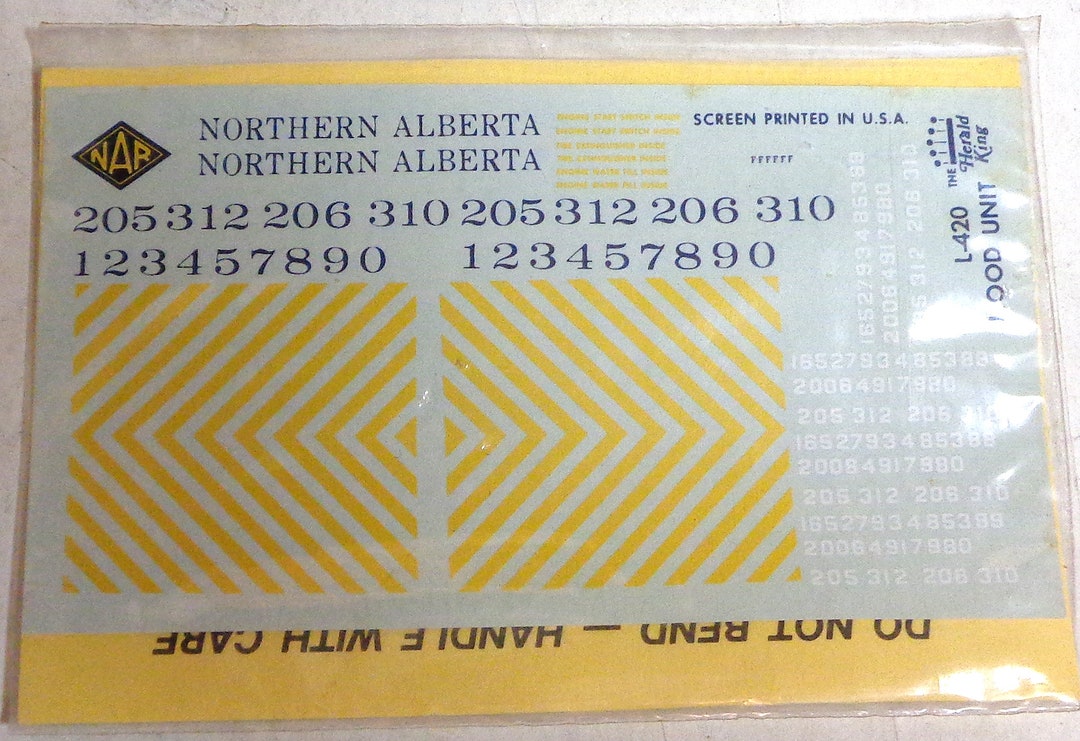 HO Scale Trains - the Herald King Decals Set - Northern Alberta Train ...