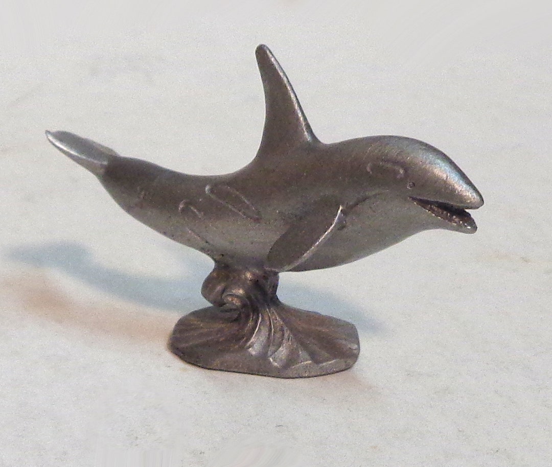 Vintage Miniature Pewter Orca Whale - Approx 1-2 Inches in Size! - Etsy