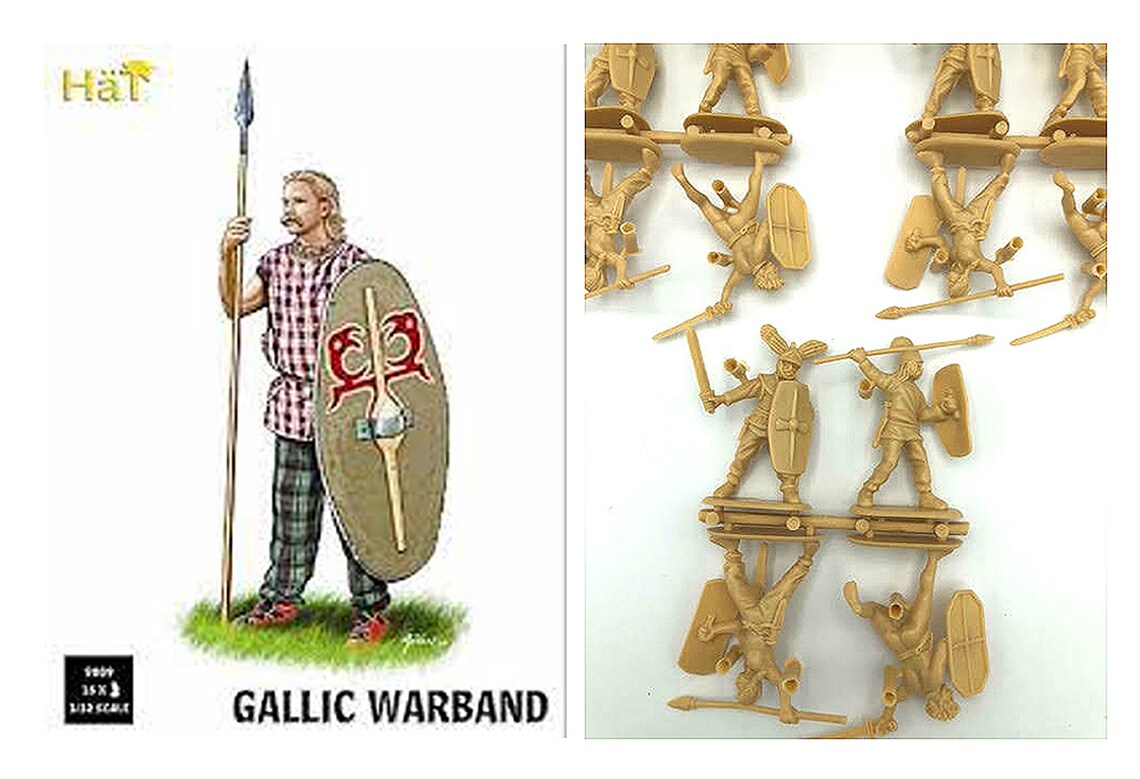 HAT 1/32 Scale Gallic Warband Soldiers Set of 16 - Etsy