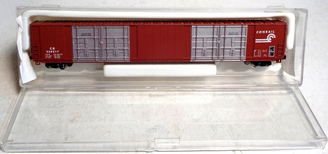 N Scale Concor Freight Car - 85 Foot Hi Cube Box "conrail" NEW in ...