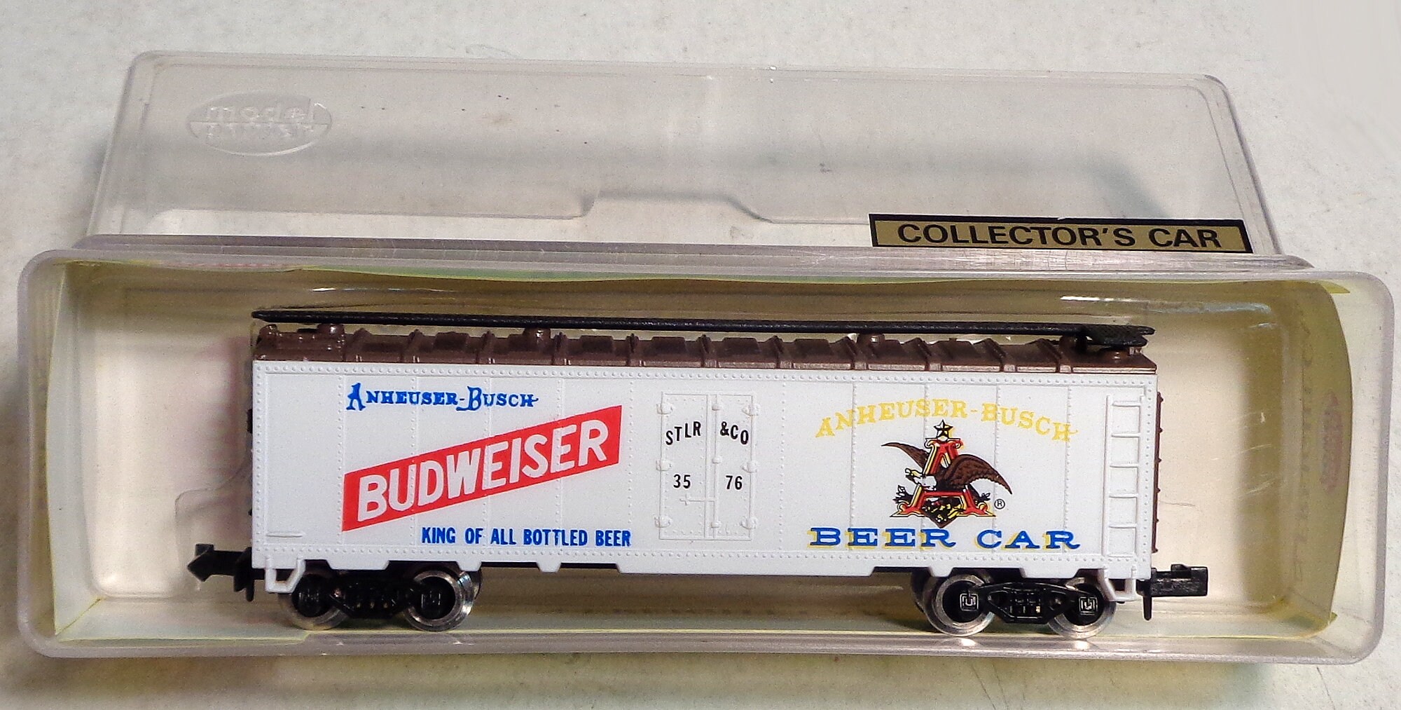 N Scale Model Power Freight Car Refrigerated Box Car budweiser New in ...