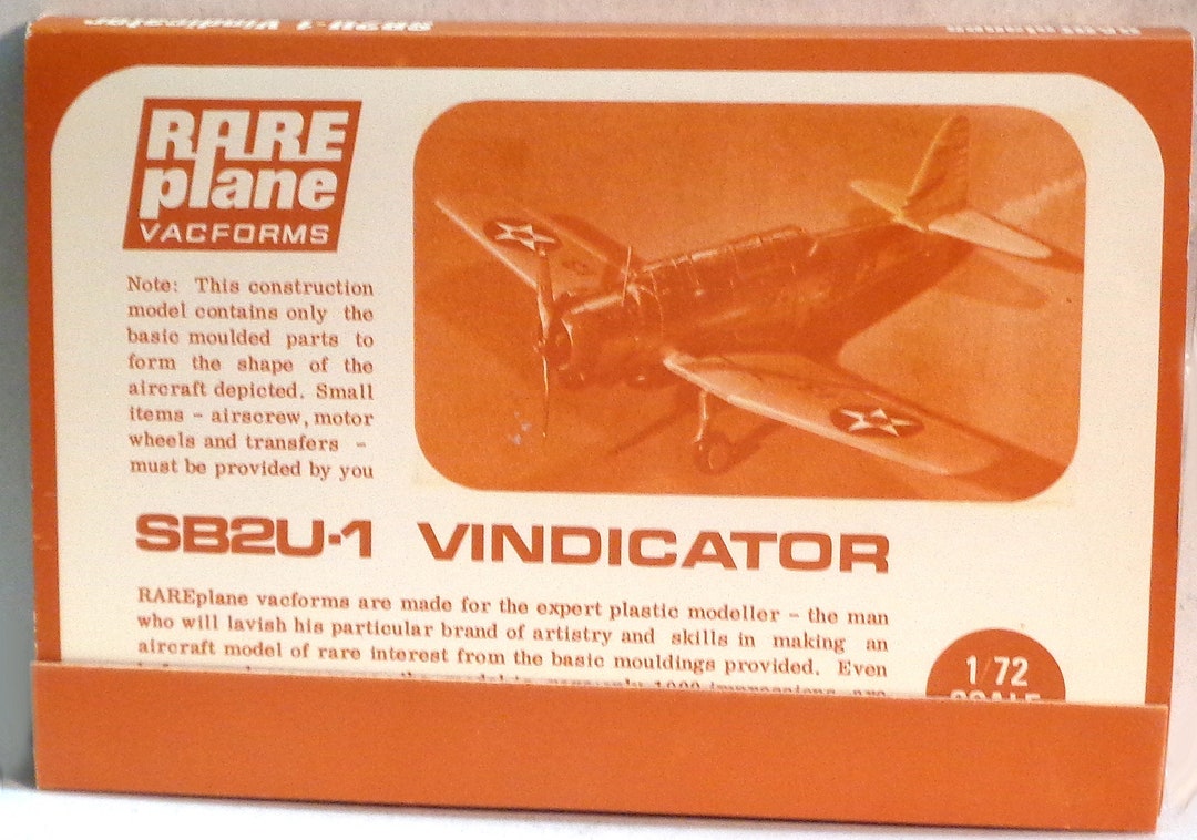 1/72 Model Aircraft Vacuform Complete Kit-rareplane - Vought SB2U-1 ...