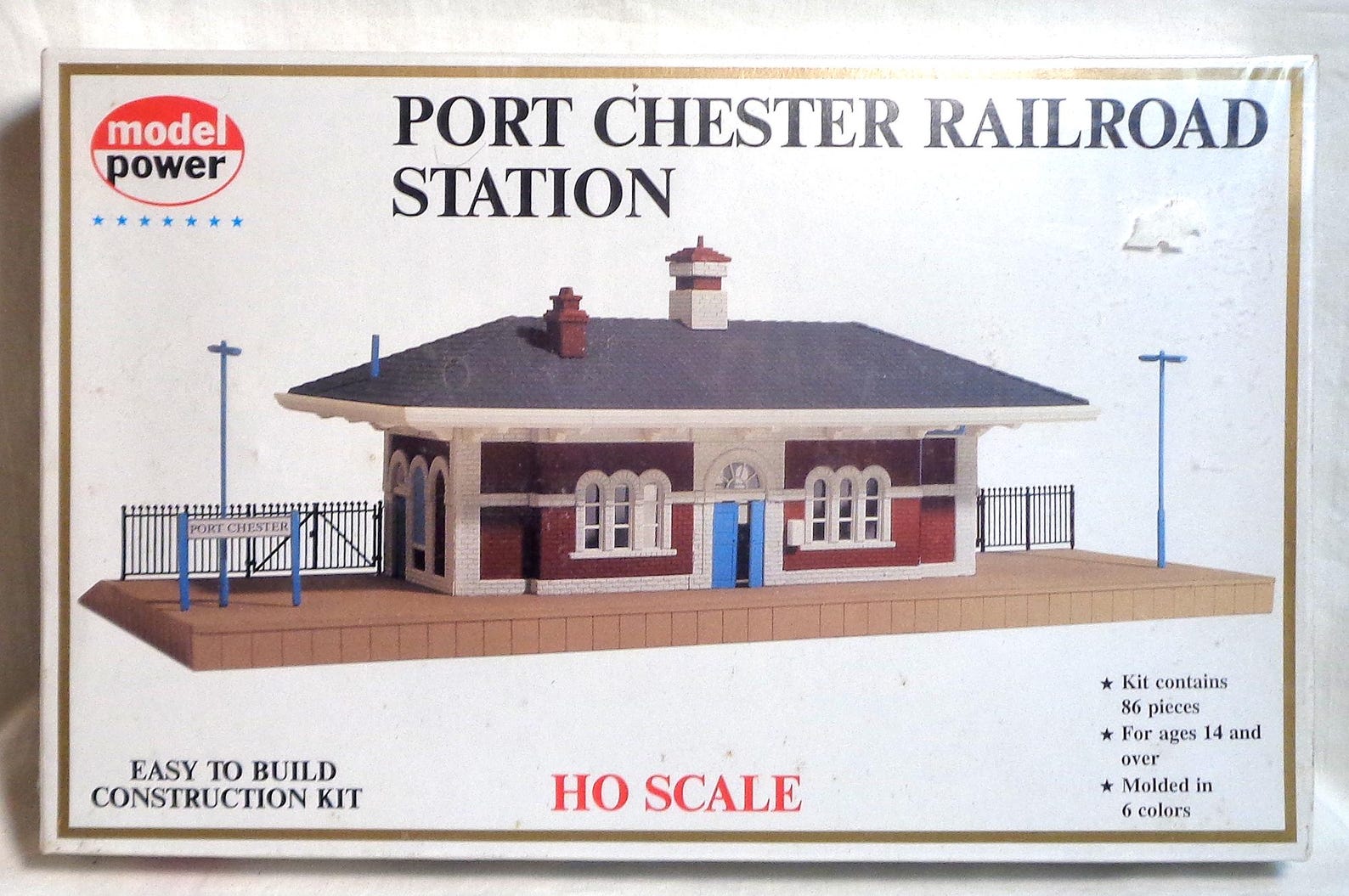 HO Scale Model Power Port Chester Railroad Station Model Kit With Lots ...
