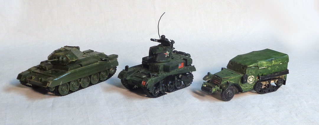 Small Scale BUILT UP Military Tank Kits - Poor to Fair Builds, They Can ...
