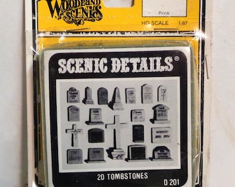 Ho Scale Tombstones Grave Stones Cemetery Memorials Railroad - Etsy