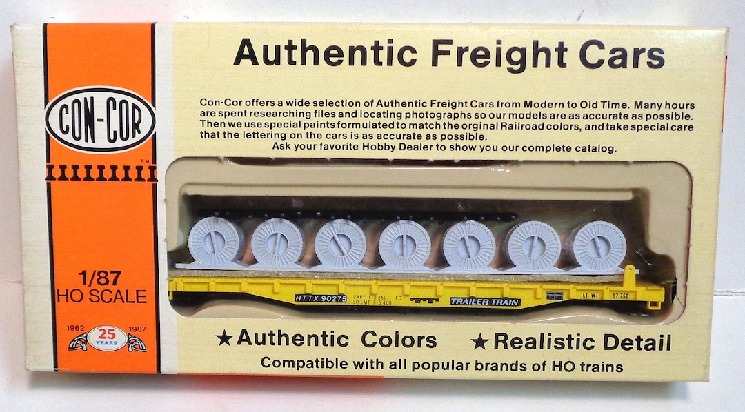 HO Scale Like-new Old Stock - Concor - "trailer Train" - 54' Flat Train ...