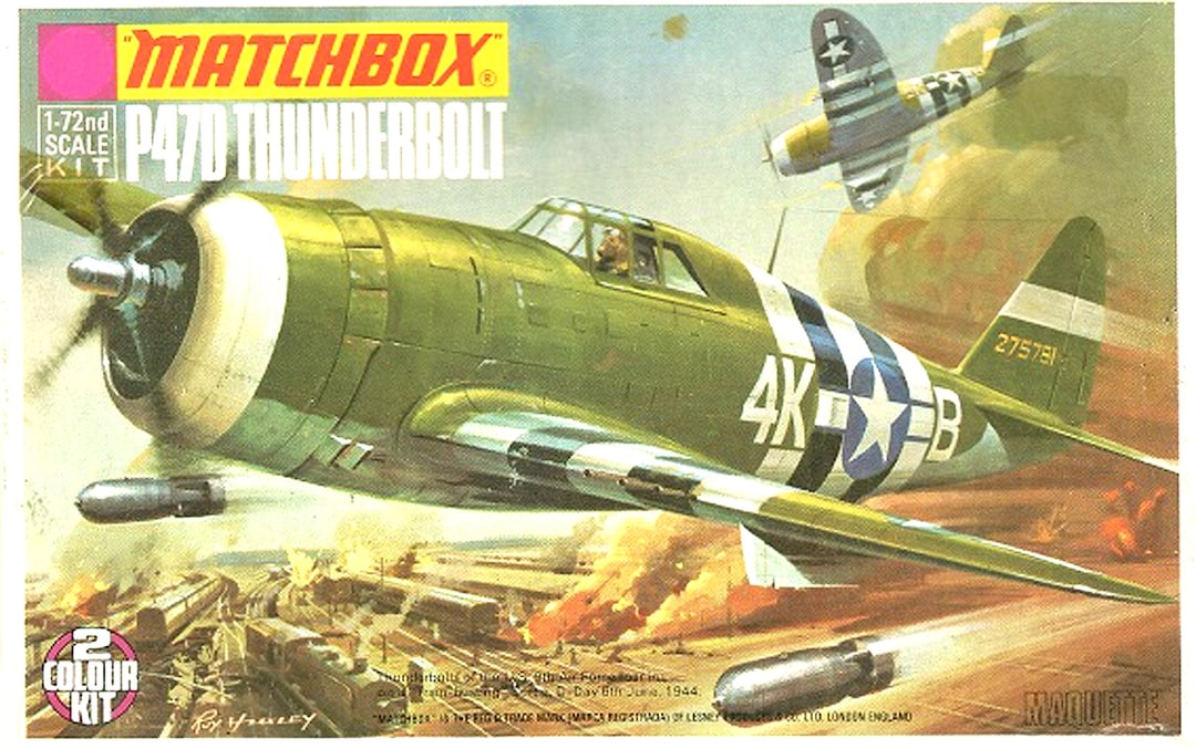1/72 Scale Matchbox Model Kit - Republic P47D Thunderbolt - Mint in ...
