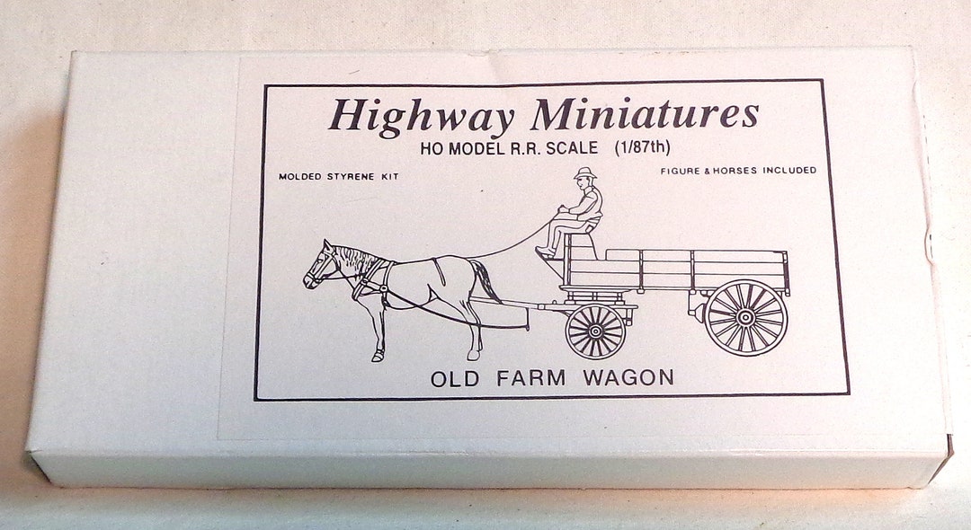 HO Scale Jordan Miniature Model Kit Old Farm Wagon NEW in the Box - Etsy