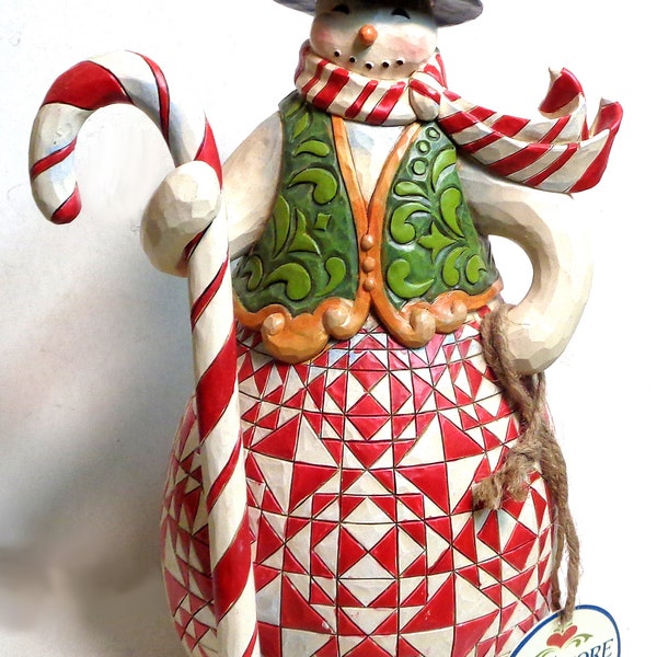 Jim Shore Snowman Figurine - Etsy