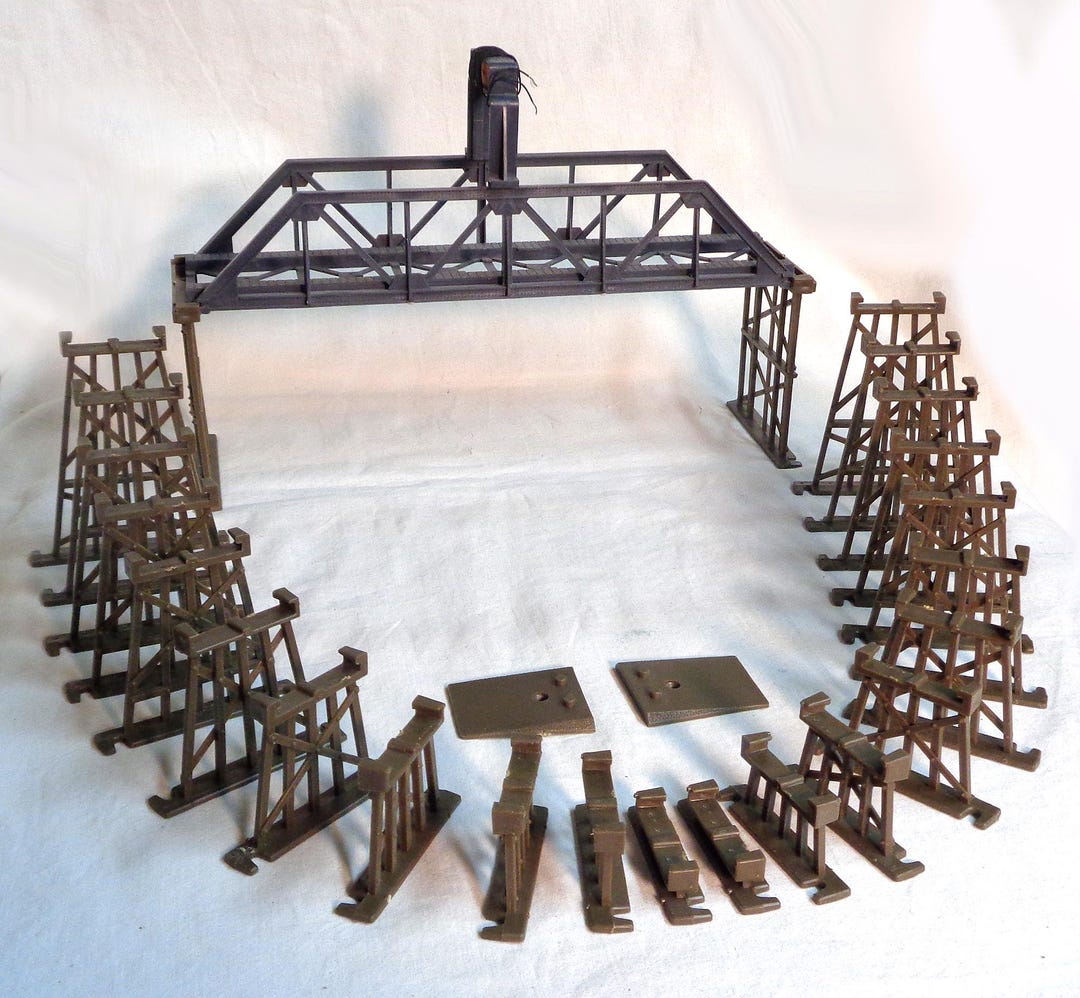 HO Scale Trestle Bridge and Pier Set Pre-owned in Excellent Shape No ...