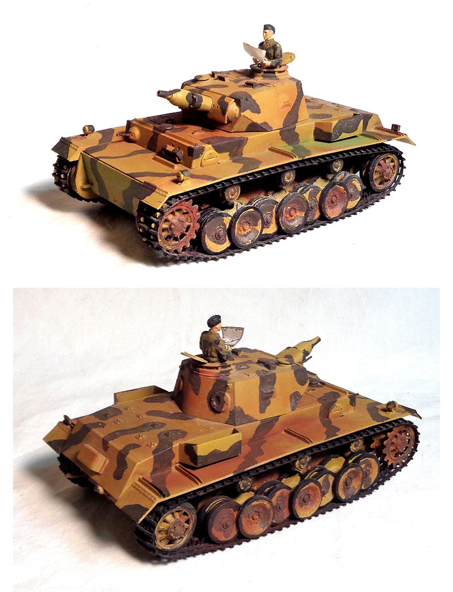 1/35 Scale Military Built Model Kit-wwii German Panzer IV Tank - Nicely ...