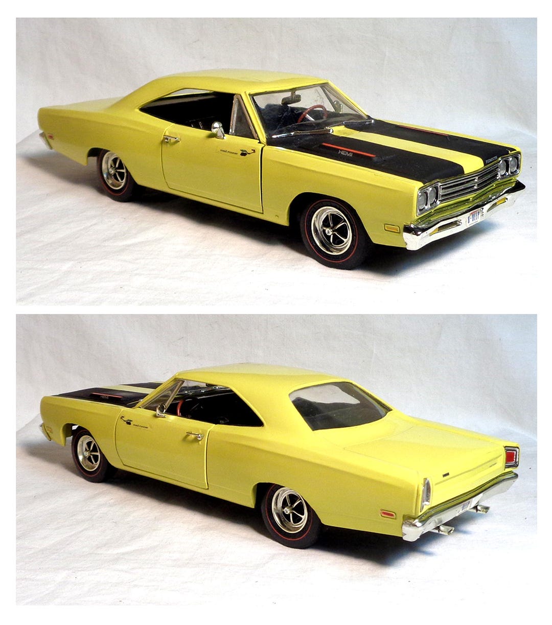 1/18 Scale 1969 Plymouth Road Runner - American Muscle Diecast Model ...