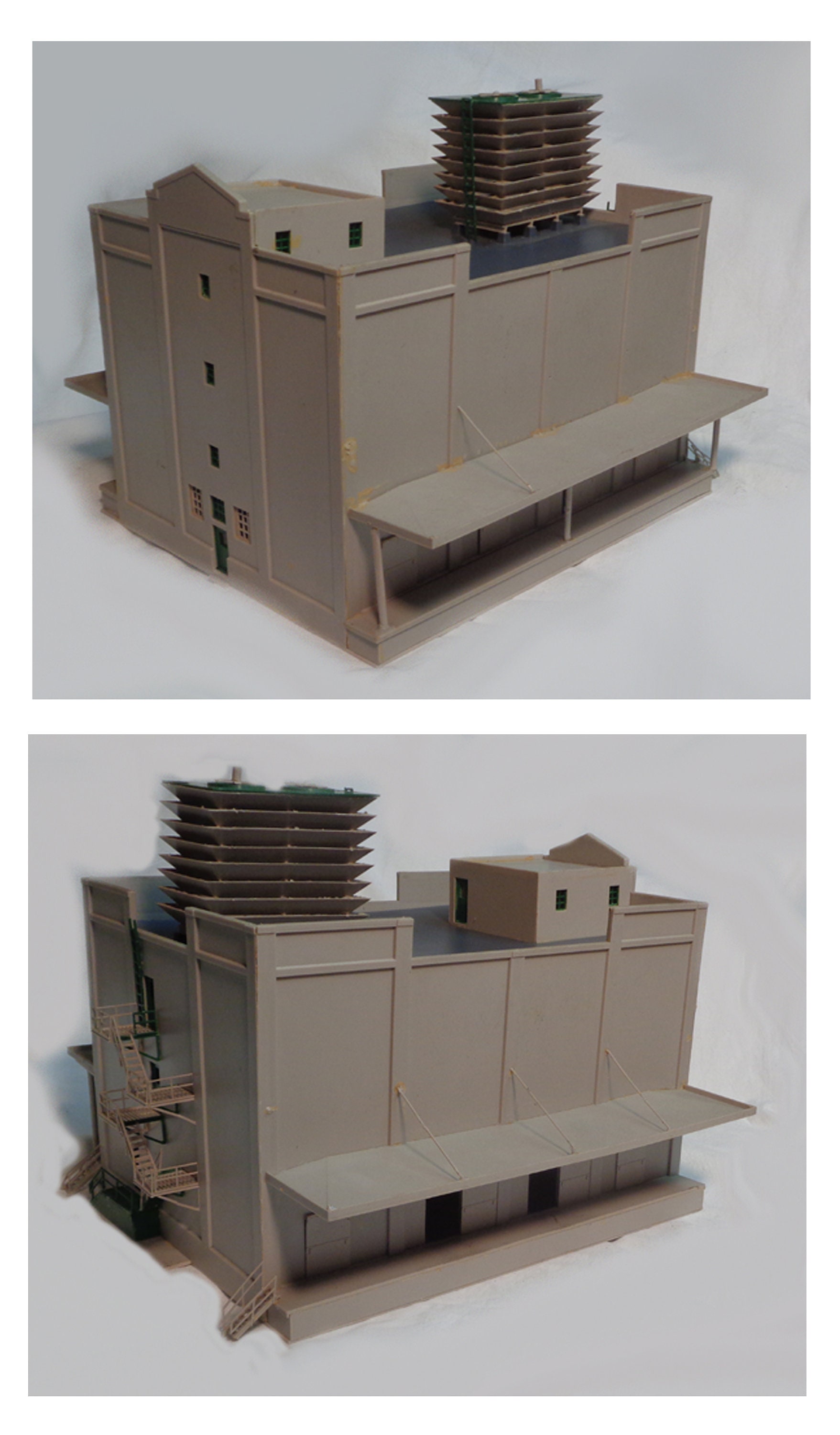 HO Scale Built up Kit Pre-owned LARGE Industrial Factory Plant Complex ...