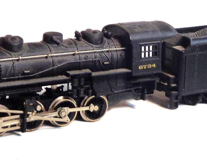 HO Engine Locomotive by Tyco 2-8-0 Steam W/tender "pennsylvania" 6734 ...