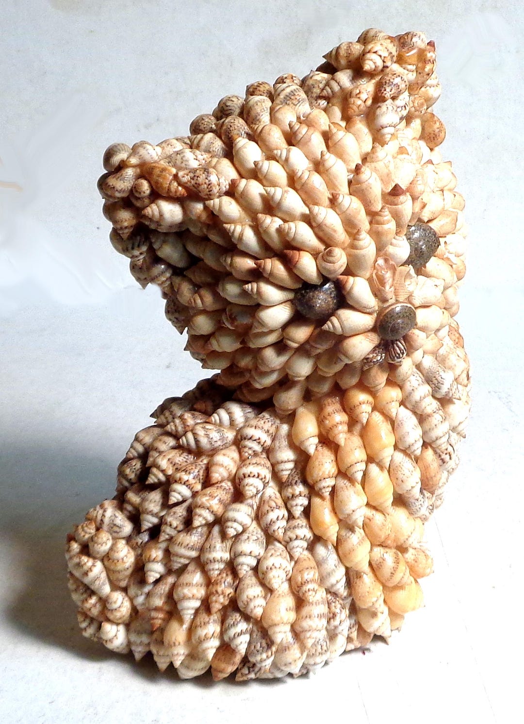 Cat Kitten Made of Sea Shells - Approx 6 Inches Tall - Excellent ...