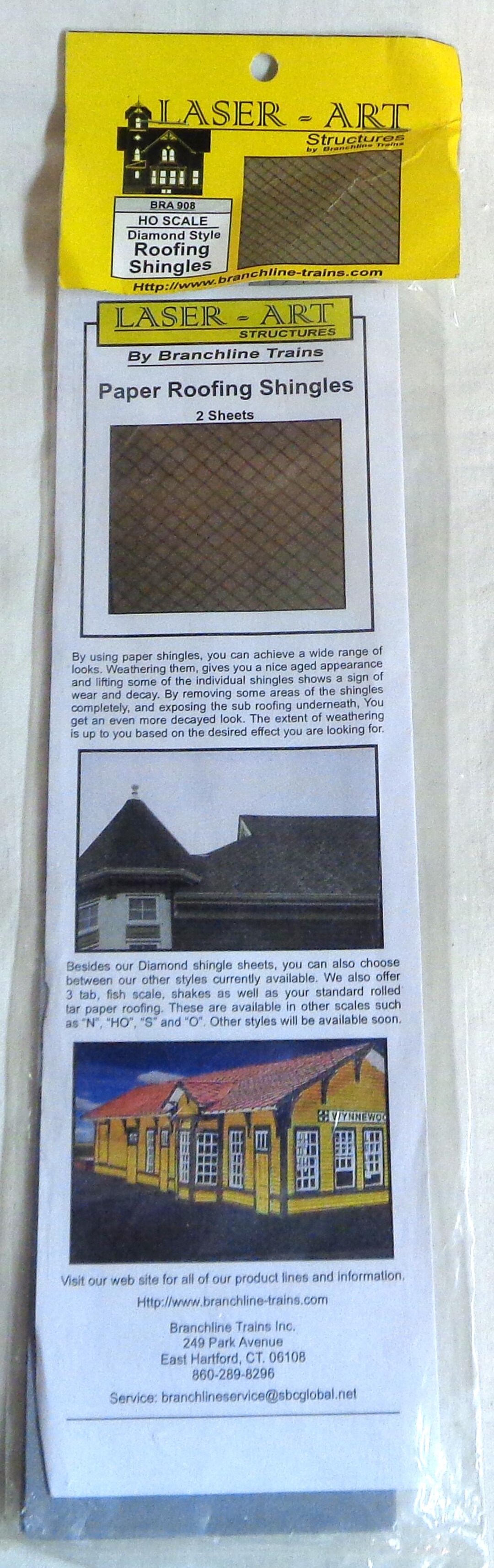HO Scale Laser-art - Roof Shingles for Scratch Building and ...