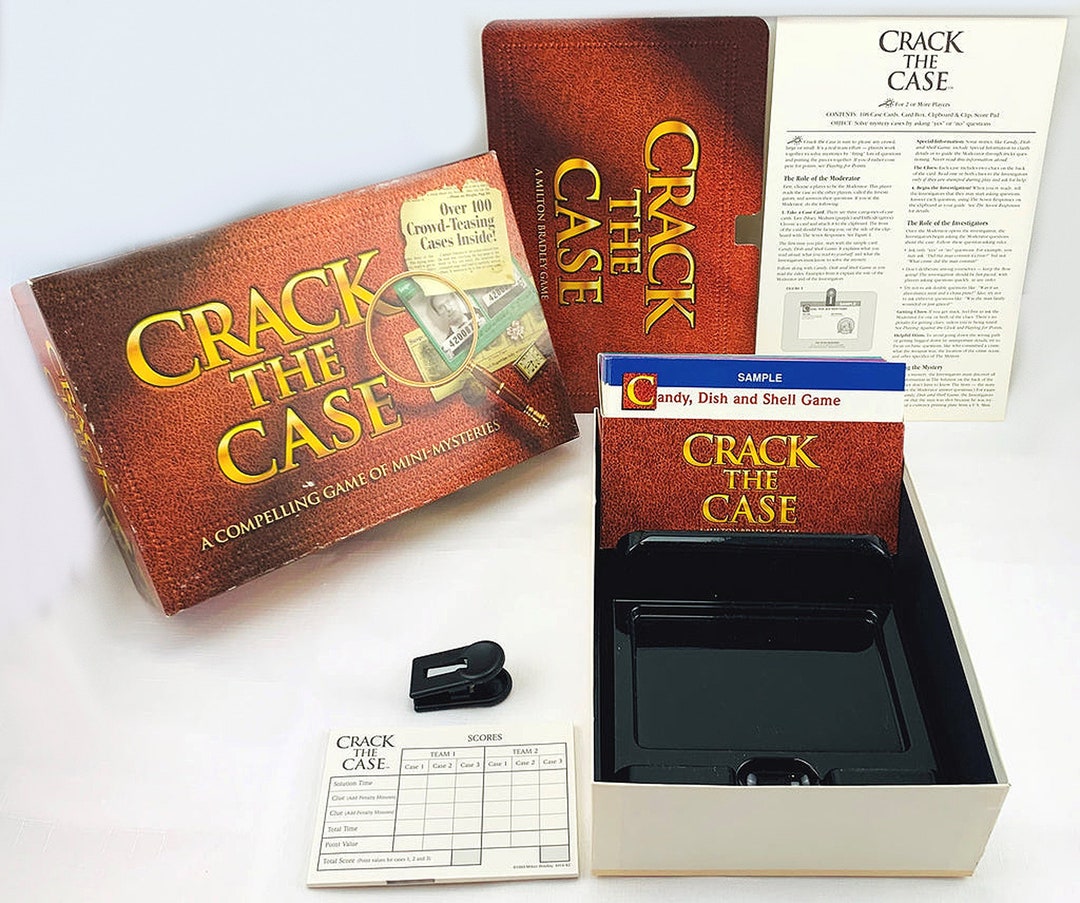 Crack the Case GAME by Milton Bradley Only One Player Knows the Mystery ...