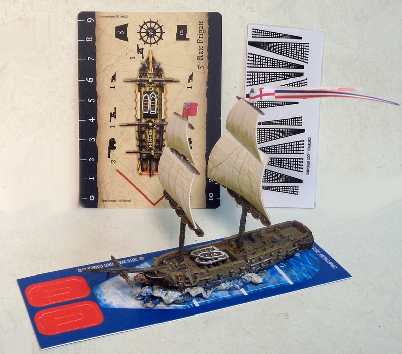 1/700 Scale Warlord Black Seas - "5th Rate Frigate Warship" - Pre-owned ...