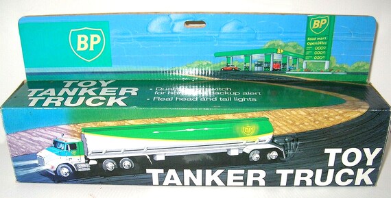 BP Gas Station Semi Tanker Trailer With Working Lights & - Etsy