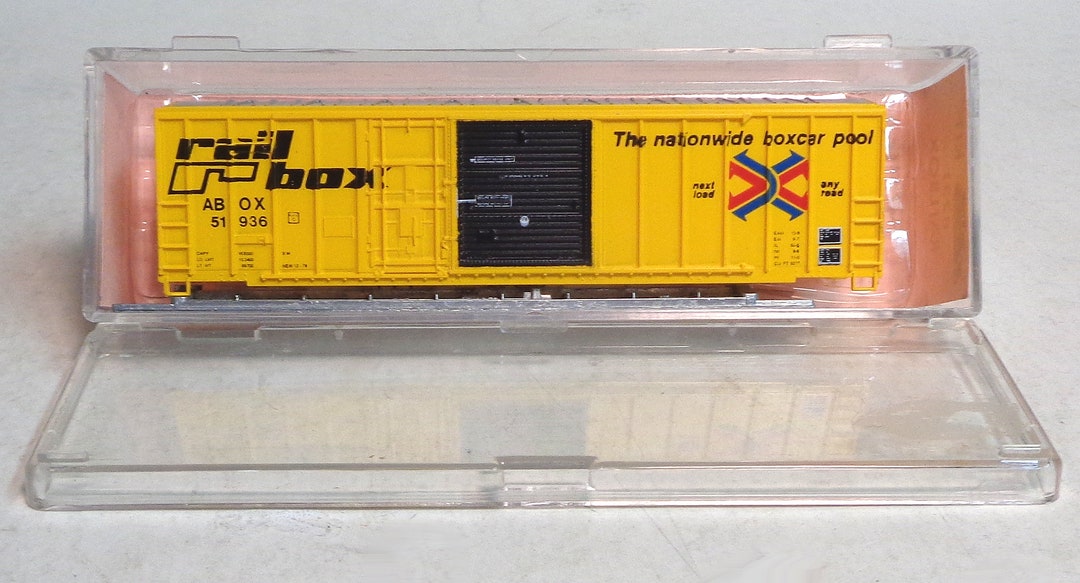 N Scale Railbox Freight Car KIT - Box Car "railbox" - New in It's ...