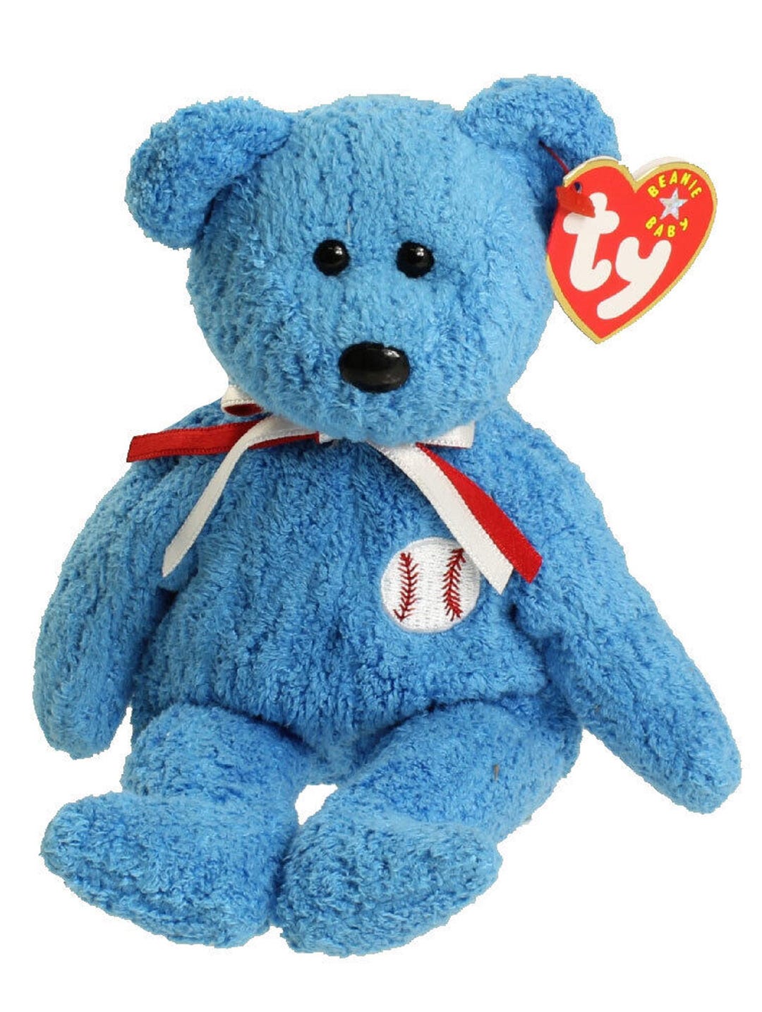 Ty Beanie Babies - "addison" Baseball Bear - Excellent Condition With ...