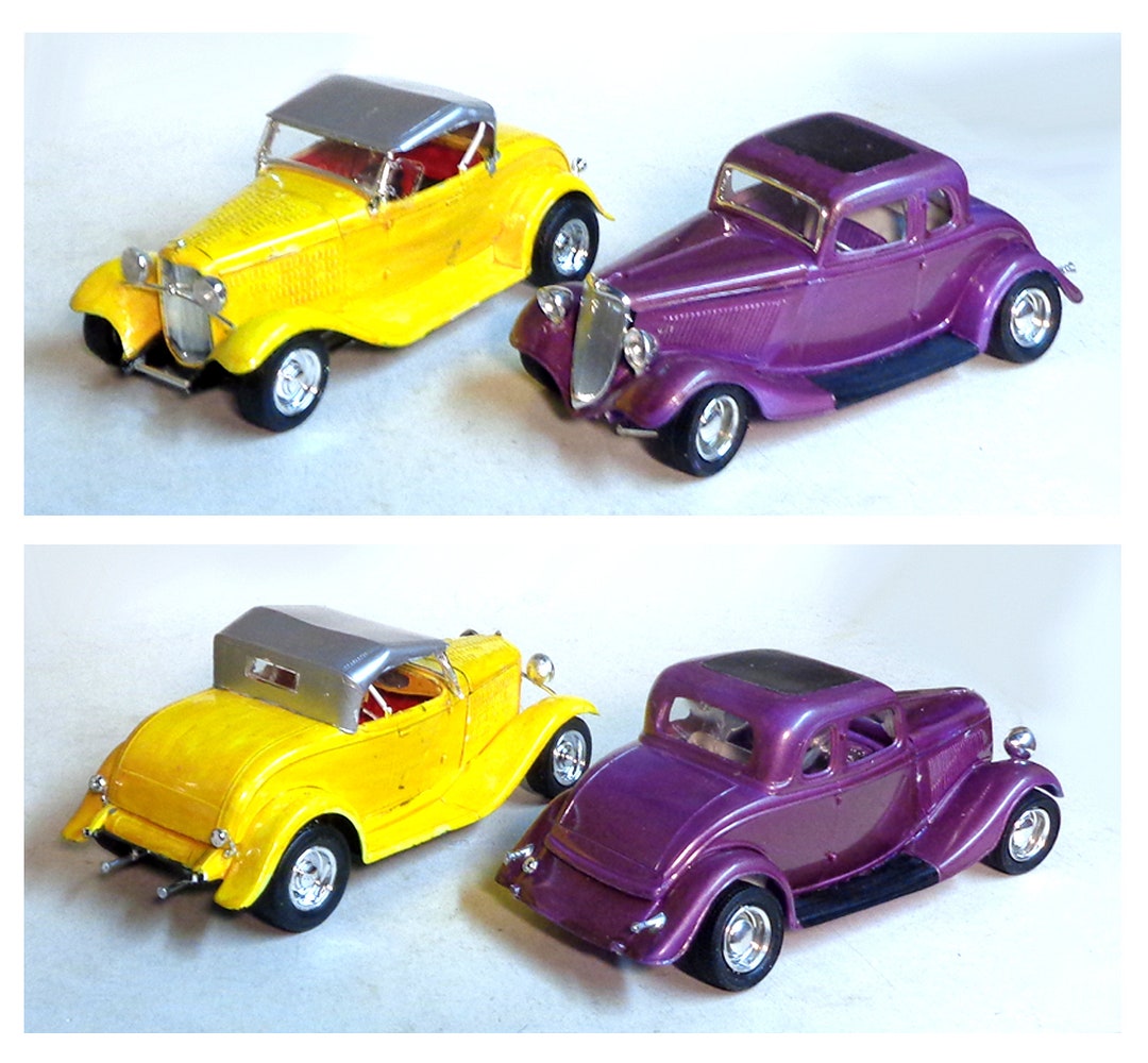 1/24 - 1/25 BUILT UP Plastic Model Car Kits - 1930s Ford Hot Rods Lot ...