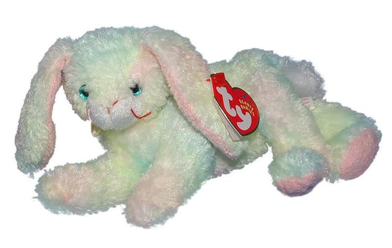Ty Beanie Babies - "cottonball" Bunny Rabbit - Excellent Condition With ...
