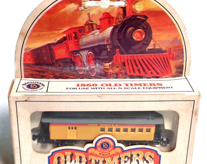 N Scale Bachmann - Old Time Combine Passenger Car - "union Pacific" - New in It's Original Box ...