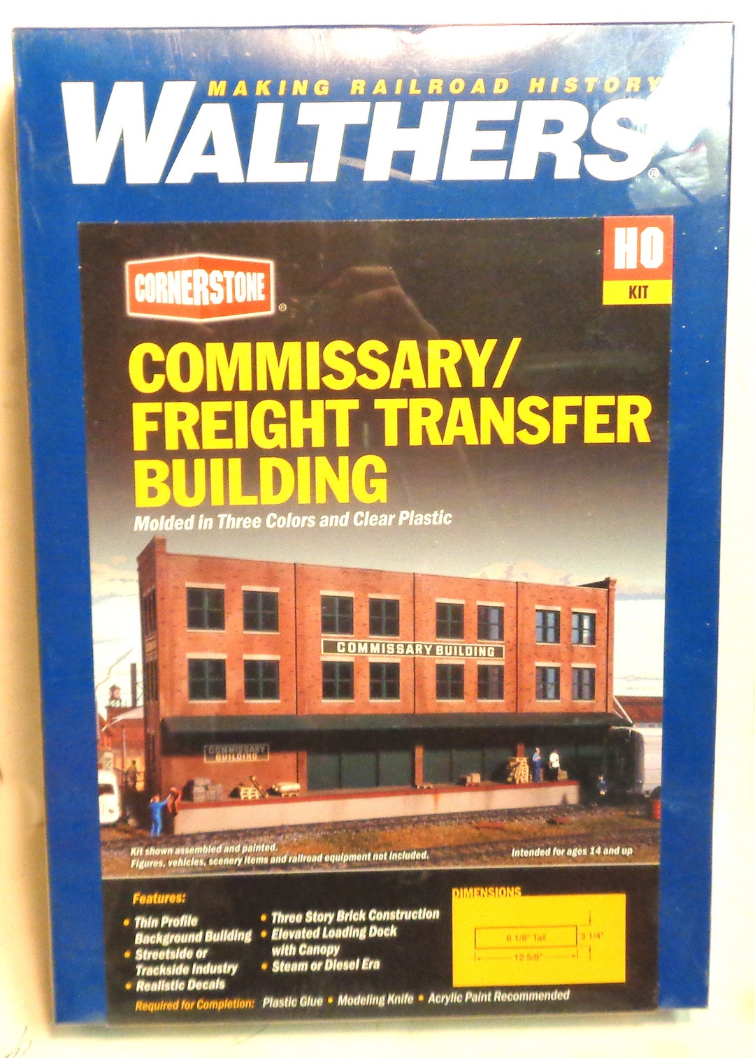 HO Scale Train Building KIT - Walthers Commissary Freight Transfer ...