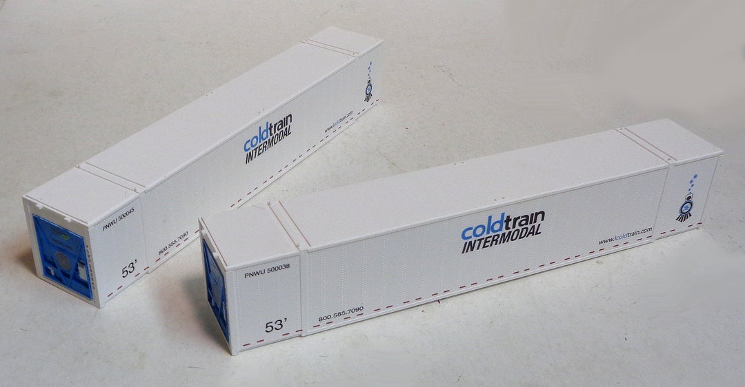 HO Scale Concor Pair of 53' "cold Train Intermodel" Containers - NEW ...