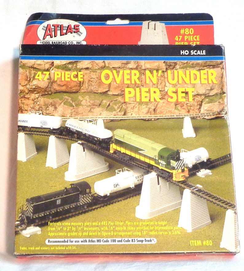 HO Scale - Complete Set of 47 Piece "over N Under" Bridge Piers by ...