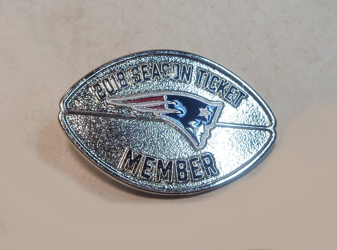New England Patriots Season Ticket Holder Pin - Mint Shape! - Etsy
