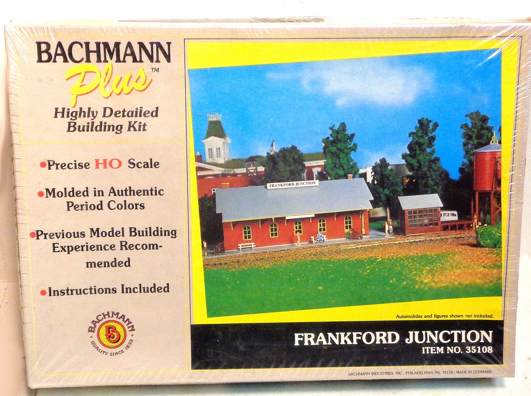 HO Scale Train Building KIT - Bachmann Frankford Junction Station - NEW ...