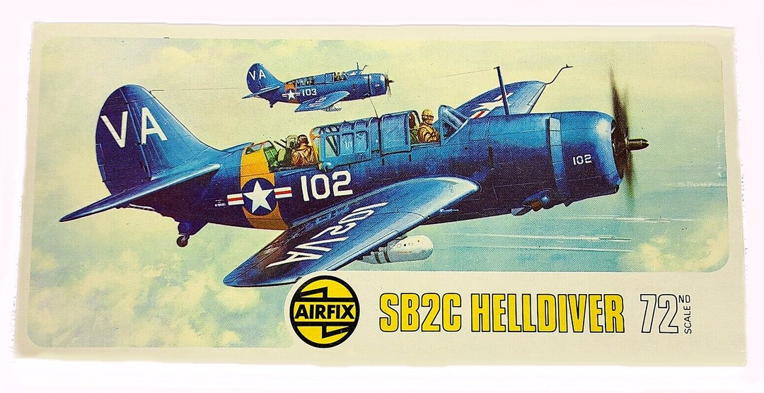 1/72 Scale VINTAGE Airfix Model Kit Curtiss SB2C Helldiver Mint in ...