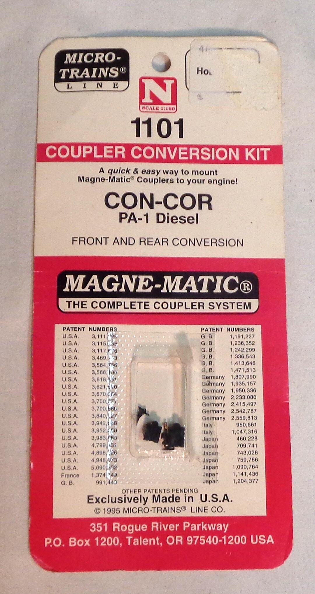 N Scale - Micro Trains 1101 - Coupler Conversion Kit for Concor PA1 ...