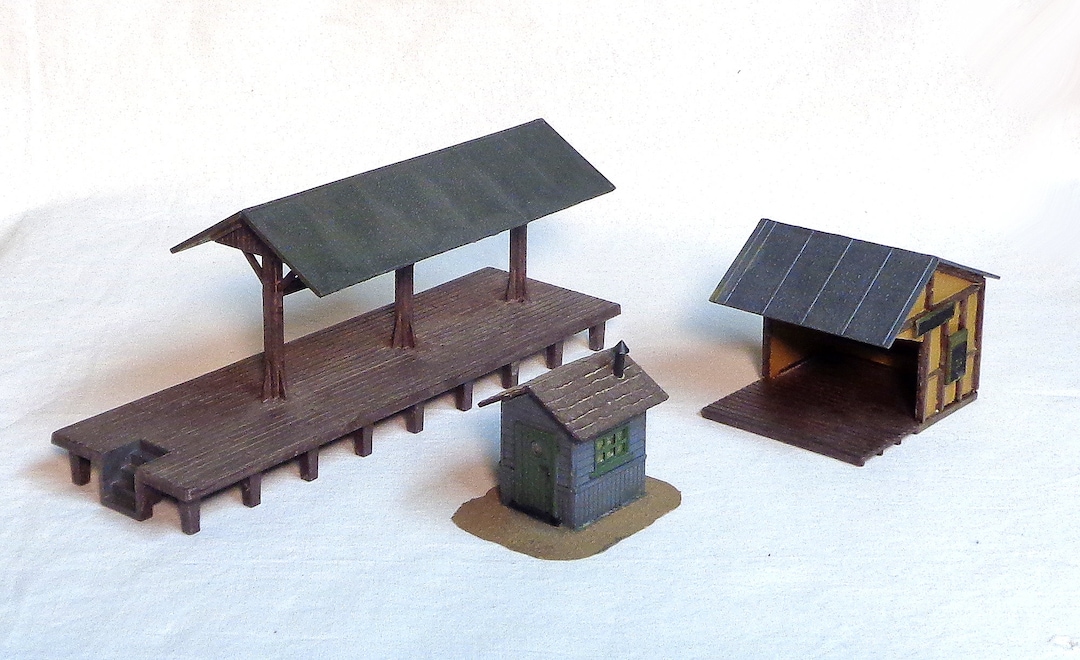 HO Scale Pre-owned Built up KIT for Train Layouts - THREE Buildings ...