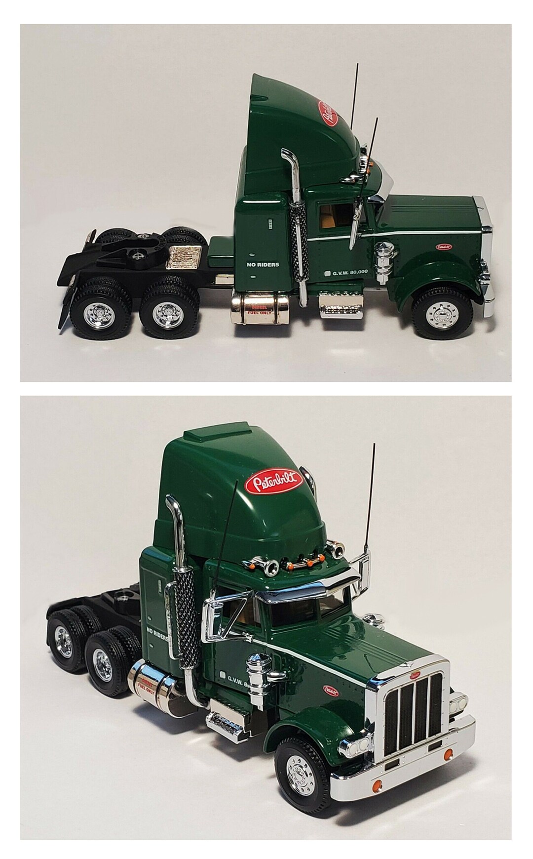 1/58 Scale Matchbox Peterbilt Conventional Semi Tractor Diecast Cab ...