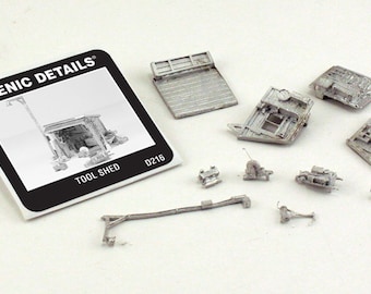 HO Scale TOOL SHED Train Metal Building Kit by Woodland - Etsy