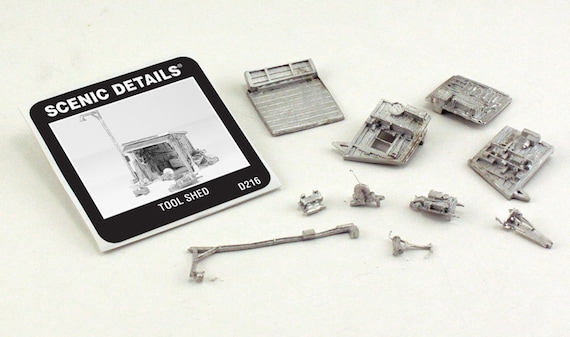 HO Scale TOOL SHED Train Metal Building Kit by Woodland - Etsy