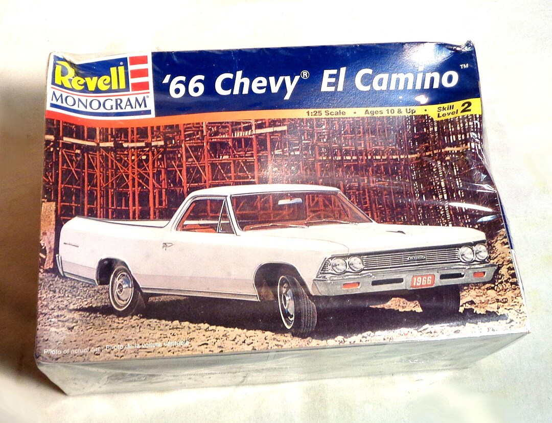 1/25 Scale Revell - 1966 Chevy El Camino - Plastic Automobile Car Model ...