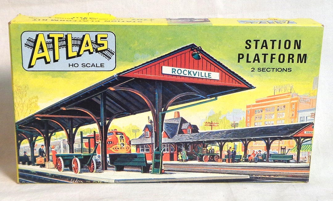 HO Scale Atlas Station Platform Kit for Use With Train Layouts ...