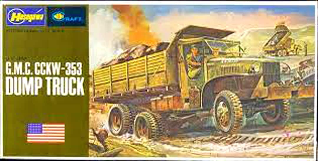 Hasegawa - 1/72 Scale GMC CCKW-353 Dump Truck - US Military Army Model ...